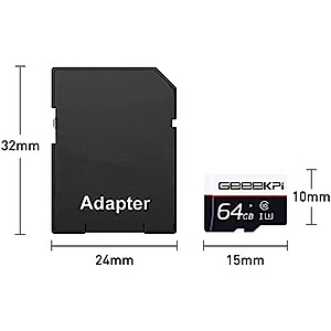 GeeekPi Preloaded (RPI OS) Card for Raspberry Pi,Class 10 Memory Card with Card Reader for Raspberry Pi 4, 3B+ (Plus), 3A+, 3B, Zero 2 W(64GB)