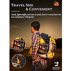 Nvkrvks Fire Starter, Easy-Burning Fire Starter Squares for Wood Stoves, Campfires, Grill Pit and Fireplace, Natural & Waterproof BBQ Fire Starters, 64 Mini Square