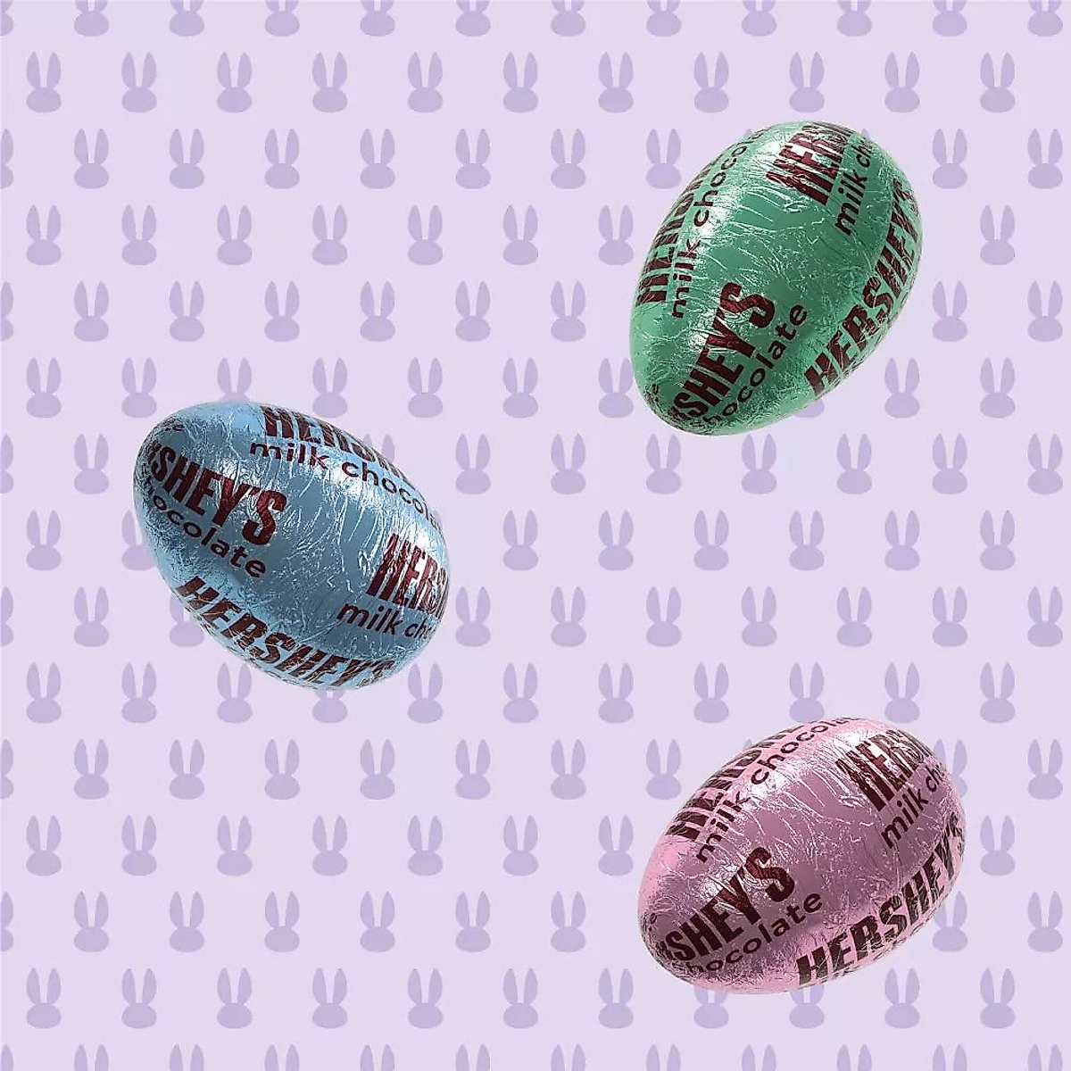 Hershey's Easter Milk Chocolate Eggs candy - Individually Wrapped Bulk 2.25lb Party Pack – Perfect for Easter Baskets and Egg Hunts (Milk Chocolate)