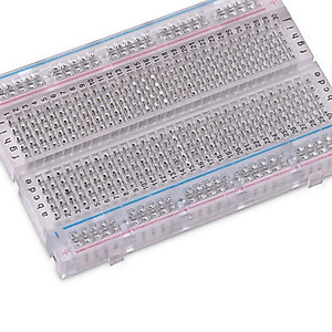 Treedix 3pcs Transparent Plastic Mini Solderless Breadboard 400 Tie Experiment Mini Breadboard for arduino 83 * 55 * 8.5mm