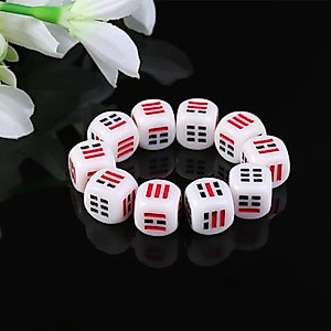30 Pcs Gossip Dice Fortune-Telling Dices Dice Props Multi-Sided Dices Ba Gua Dices Divination Dices Portable Dices Dice for Divination