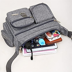 ZSEDP Men's Messenger Bag Oxford Waterproof Shoulder Bag Fashion Business Multi Pocket Handbag Men Casual Crossbody Bags