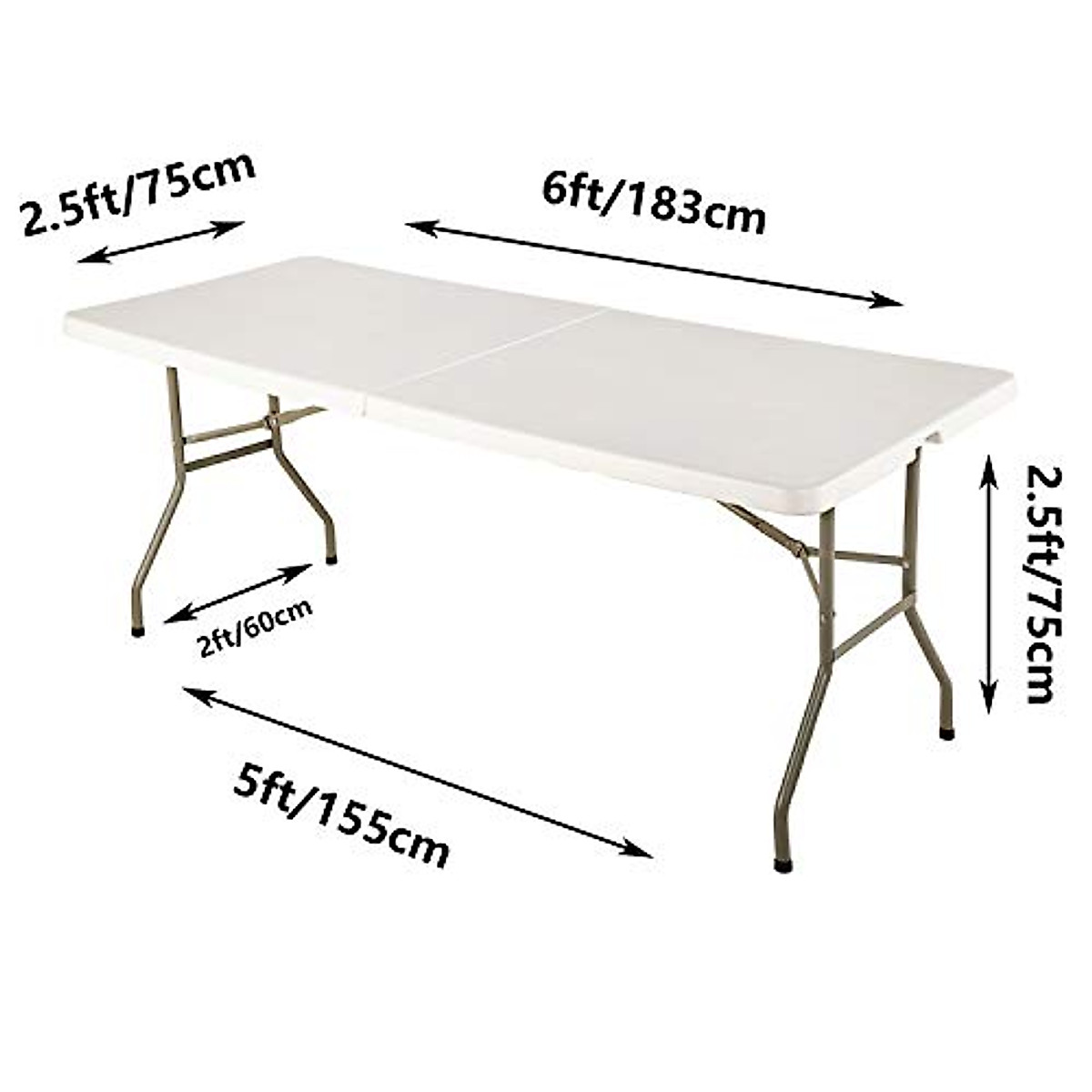 LZY Spandex Fitted Stretch Table Cover for 6 ft or 4ft or 8ft Folding Table, Rectangular Cocktail Tablecloth, Perfect for Party or Banquet