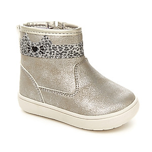 Stride Rite 360 Infant and Toddler Girls Magnolia First Walker Shoe, Silver