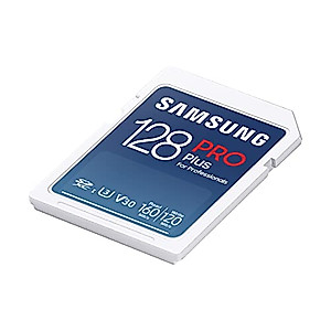SAMSUNG PRO Plus Full Size SDXC Card 128GB, (MB-SD128K/AM, 2021)