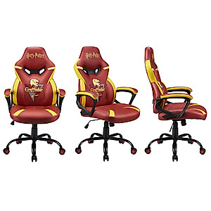 SUBSONIC Harry Potter - Junior Gamer Chair Gryffindor - Gaming Office Chair for Children and Teens- Official License