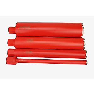 1"-4" Inch Diamond Wet Core Drill Bit Set 1-1/4” Threaded by BLUEROCK Tools for Concrete Rebar Asphalt Brick Rock Masonry Hole Barrel Coring