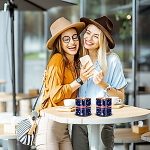 Citronella Soy Candles Outdoor, Yvenjoy American-Flag Long-Lasting Scented Candles Gifts Set for Women Natural Soy Wax Candle, Portable Travel Jar Candle for Home, Garden, Backyard, 2-Pack x 8oz