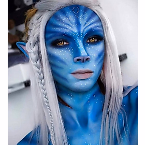 Mysense Royal Blue Face Body Paint Stick, Blue Eye Black for Baseball Softball Football Lacrosse, Blue Lipstick Facepaint for Halloween SFX Avatar Smurf Mystique Makeup