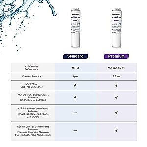 Amazon Basics Replacement GE FQSVF Drinking Water System Filter, 2-Pack, Standard Filtration