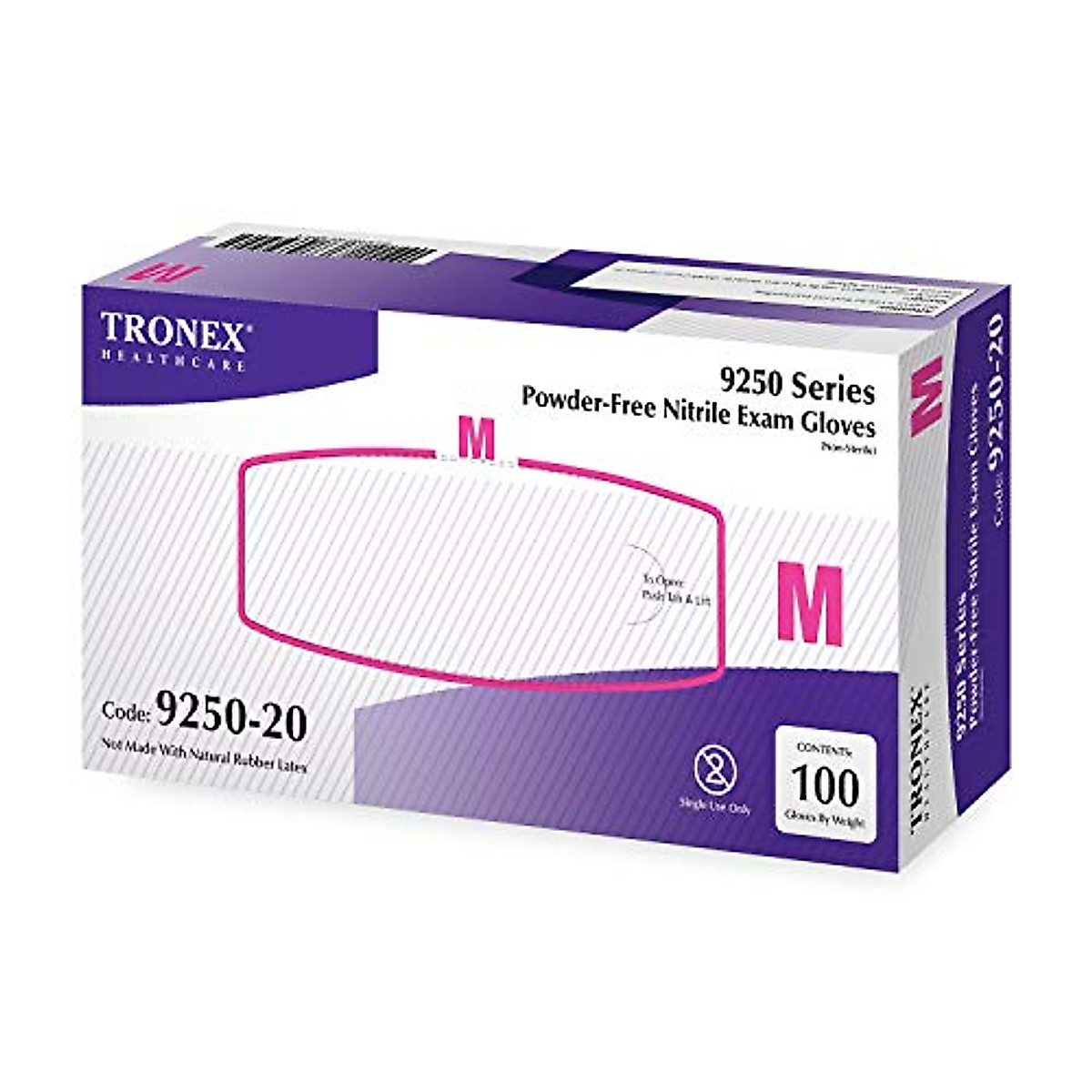 TRONEX 1000 Pack Nitrile Exam Glove, Blue Medical Examination Gloves, Fingertip-Textured, Powder-Free (XXL)