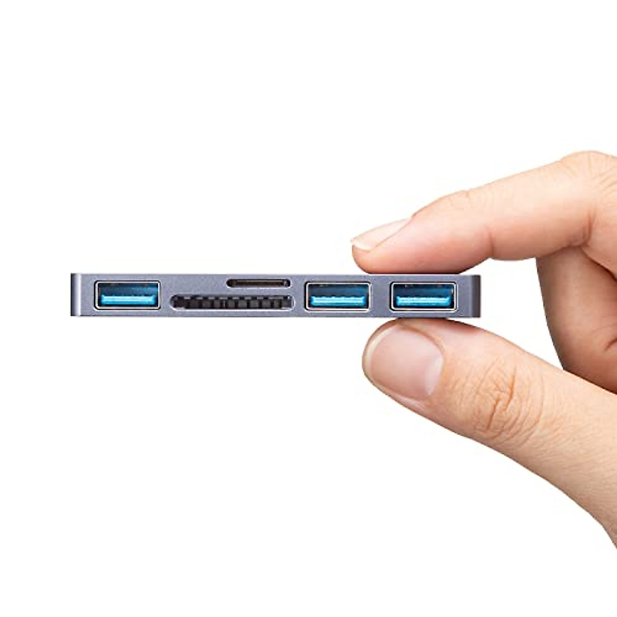 Sanwa Supply USB-3TCHC18GY USB Type-C Hub (with Card Reader)