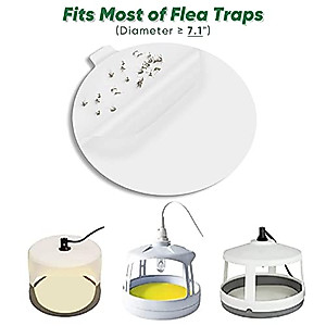 15PCS Flea Trap Refills, 7.1 in Flea Trap Refill Discs Replacement Glue Boards Fits Most Model of Indoor Flea Killer Fly Killer Insect Trap, Fly Trap Refill Glue Pads