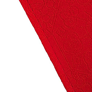 Fitted Rectangle Tablecloth for 6 Foot Tables – Reusable Elastic Edge Table Cover for Folding Banquet Tables – Washable 100% Polyester Fabric with Mitered Corners for Parties and Picnics (32x72 inch)