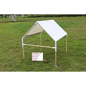 CNAINFC Robot Lawn Mower Garage, Outdoor Protective shed of Robot Lawn Mower and Charging Station, Durable rain-Proof and Ultraviolet-Proof Cover, 30 "x25 x24 White, Suitable for Outdoor Lawn.