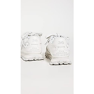 Marc Jacobs Women's The Leather Joggers, White, 8 Medium US