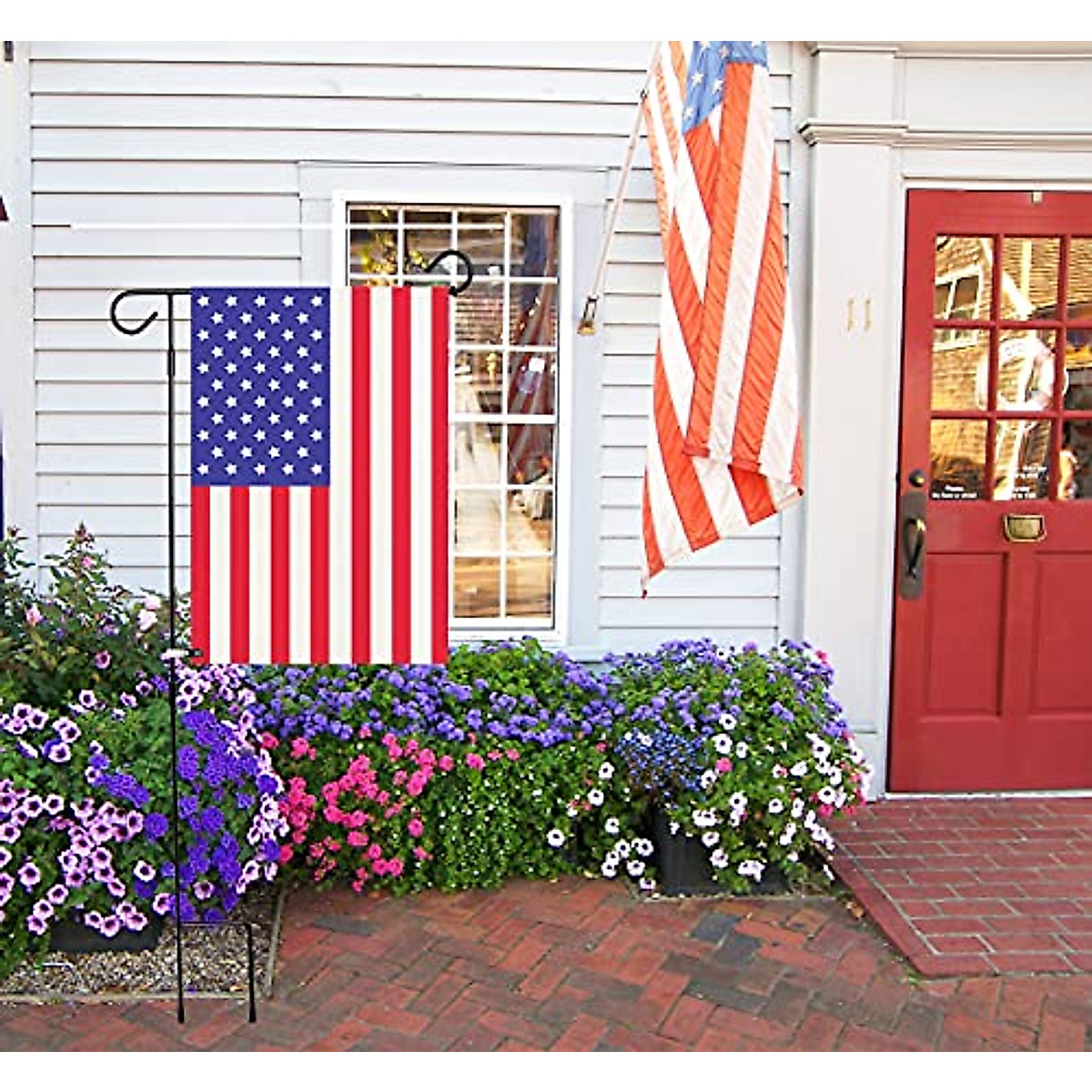Garden Flags for All Seasons 8 Pack Double Sided Garden Flag for Outdoor Decor 12 x 18 inch American Flag Garden Flag Easter Garden Flag Spring Garden Flag