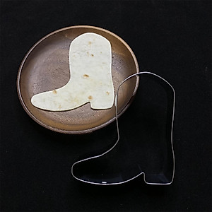 LUBTOSMN Cowboy Cowgirl Cookie Cutter Set-2 Piece-Cowboy Cowgirl Boot and Hat-Diswasher Safe-Cookie Cutters Shapes for Baby Shower Birthday Baking