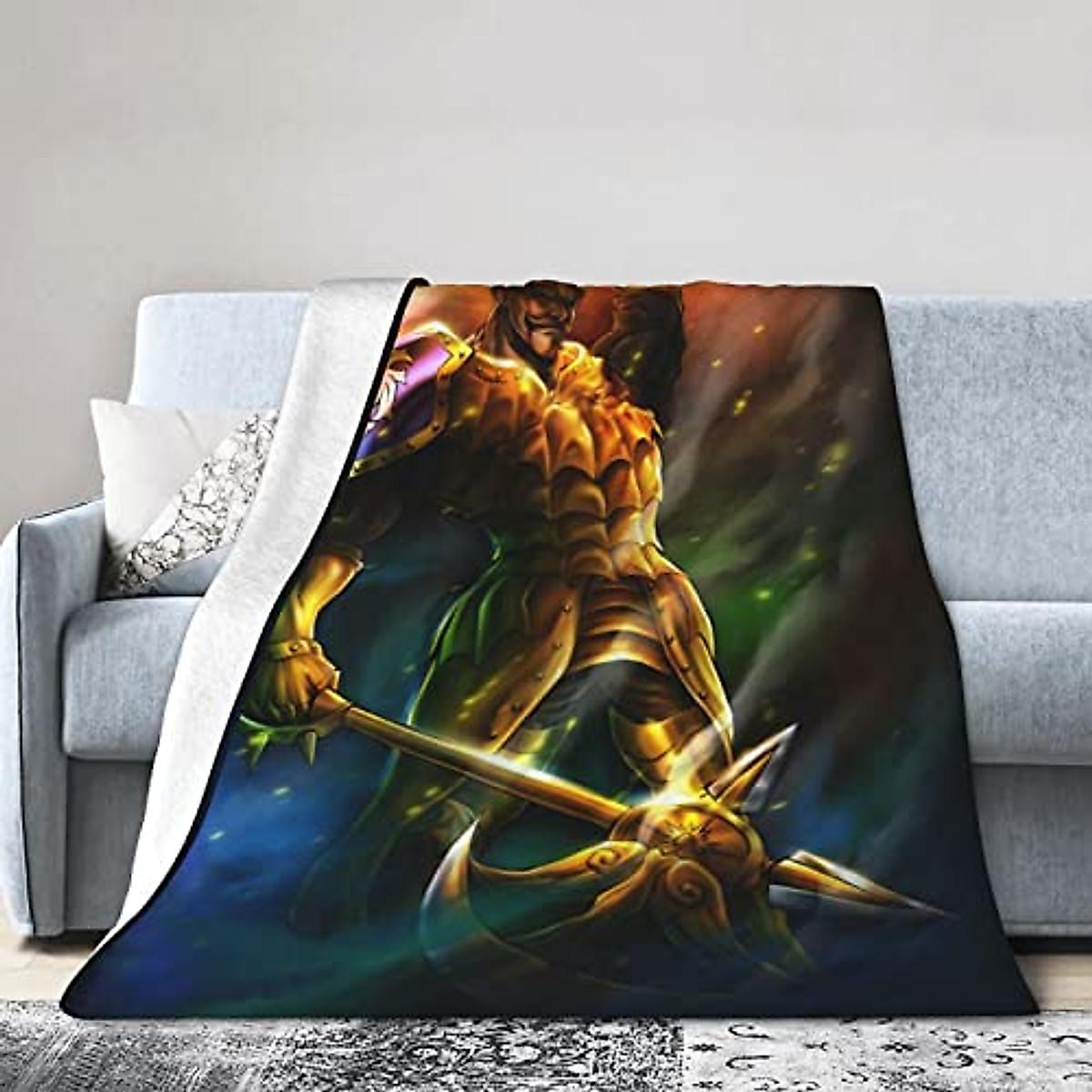 Anime Blanket Unisex Throw Blanket Flannel Blankets for Bedding Couch Sofa Living Room Throws ​All Season 80"x60"