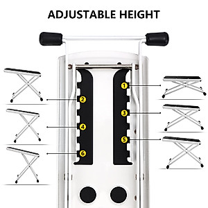 Pedicure Foot Rest, Non-Slip East-at Home Beauty 6 Heights Adjustable Sturdy Manicure Foot Rest, Treat Your Feet No More Bending or Stretching