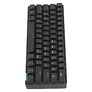 Kafuty-1 STK61 PBT Wireless Gaming Keyboard, 61 Keys LED Backlight Rechargeable Mechanical Keyboard, USB C Bluetooth Keyboard, for Win 2000/XP/VISTA/7/8/10/Linux/OS X(Black Tea Shaft)