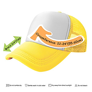 Giavuwn Custom Emboridered Two Tone Trucker Hat Meshback Snap Adjustable Baseball Caps for Men & Women