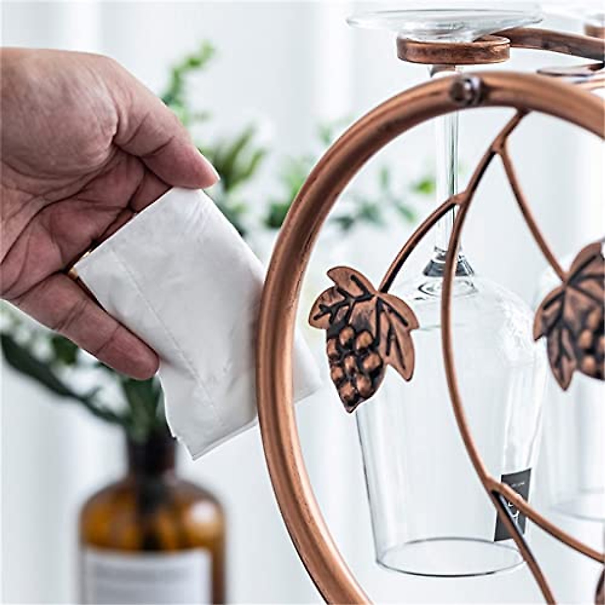 DOUBA Wine Cabinet Display Rack Metal Wine Bottle Rack Bracket Wine Bottle Storage Wine Cabinet Wine Rack Wine Utensils