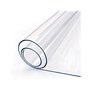 24 x 48 Inch Clear Plastic Dining Room Table Protector Tablecloth Desk Pad Mat Wooden Furniture Coffee Glass End Bed Sofa Side Bar Bistro Dinner Table Cloth Top Protection Cover Waterproof PVC Vinyl