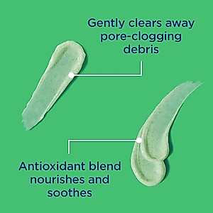 Differin Face Scrub Daily Brightening Exfoliator, Improves Tone and Texture for Acne Prone Skin, Green, 6 Fl Oz (Packaging May Vary)