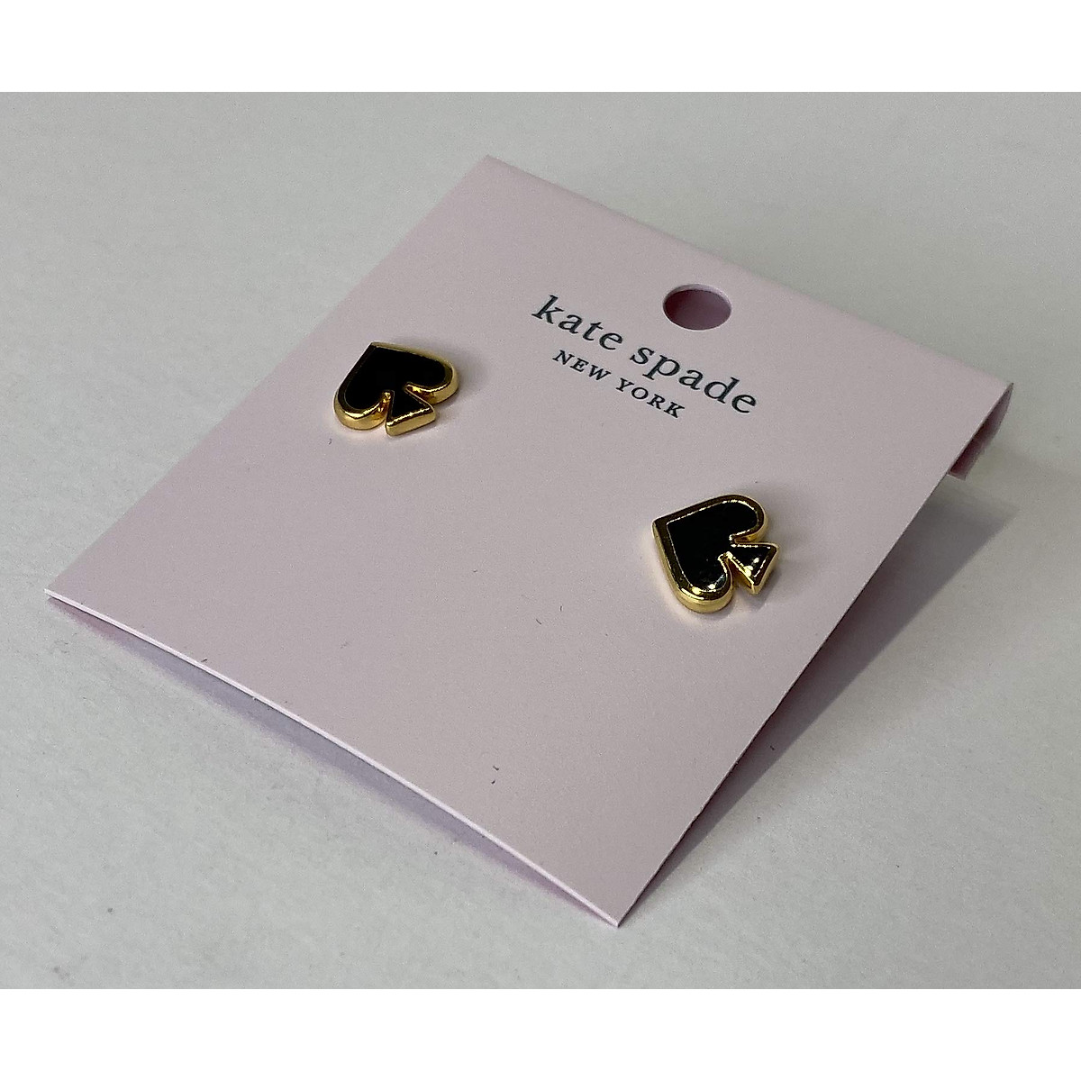 Kate Spade New York Everyday Spade Stud Earrings (Black)