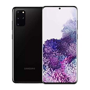amsung Galaxy S20+ G985F 128GB GSM Unlocked Android SmartPhone (International Variant/US Compatible LTE) - Cosmic Black (Renewed)