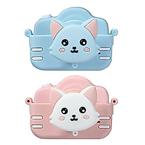 Kingjinglo 1080P Digital Camera Front & Back Dual Lens Video Recorder 2000W Pixels 2.0" IPS Screen Great for Kid Boy Girl Cute Cartoon Digital Camera for Kids Baby 1080P Video Selfie Tool Front 3
