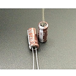 10pcs 120uF 25V Japan RJB Series 6x15mm Low Impedance 25V120uF Audio Capacitor