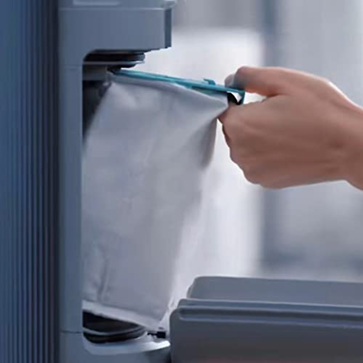 Moupaa 10 Pack Clean Station Dust Bag Replacement for Samsung VCA-ADB95 Bespoke Jet Cordless Stick Vacuum Accessories Parts (25cm/9.8in)