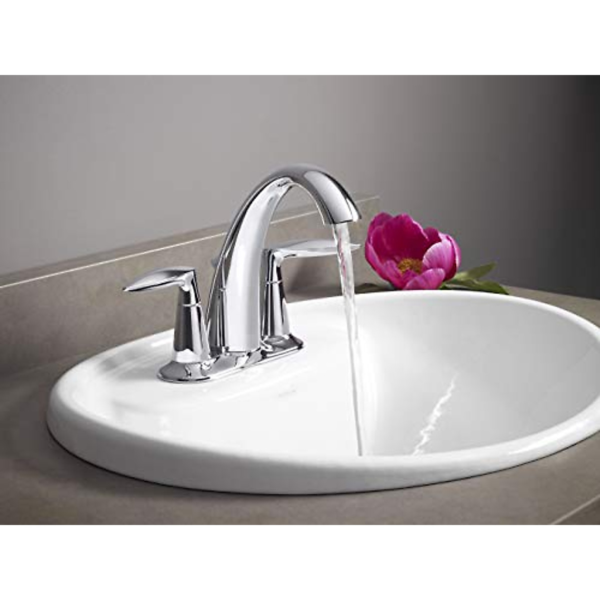 Bathroom Faucet by KOHLER, Bathroom Sink Faucet, Alteo Collection, Centerset Faucet, Polished Chrome, K-45100-4-CP