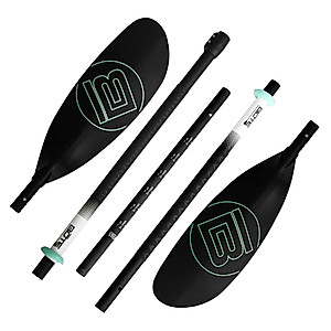 Bote Universal 5 Piece Kayak Paddle, Adjustable & Portable, Compact for Travel Friendly Family, Adults and Kids, Tandem, Single, 1-Person or 2-Person