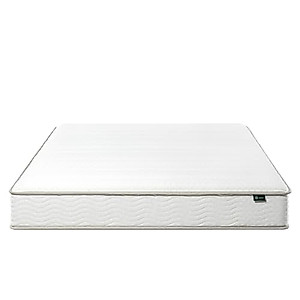 ZINUS 8 Inch Foam and Spring Hybrid Mattress [New Version], King, Fiberglass Free, Medium Firmness, Durable Support, Certified Safe Foams & Fabric, Mattress in A Box