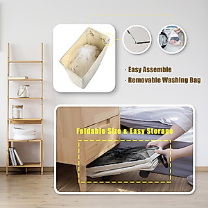 Caroeas Laundry Basket Slim Plus 27.5”,Black Laundry Basket with Wheels, Laundry Hamper with Removable Wash Bag Waterproof Clothes hamper Fabric baskets for laundry