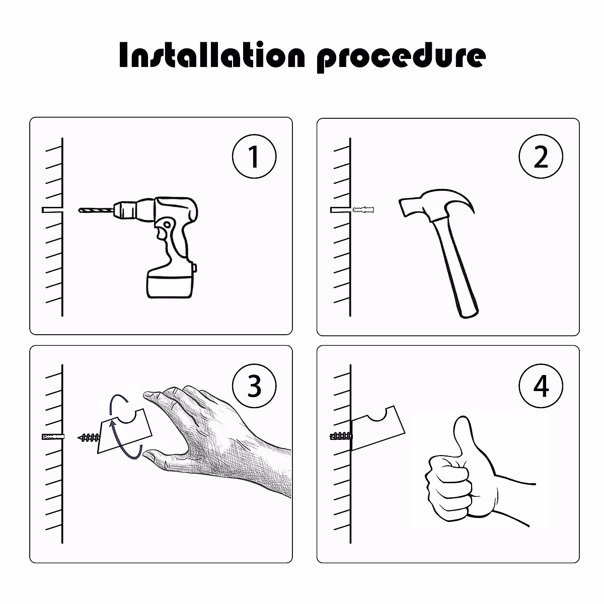 LoengMax Wood Wall Hooks,4 Pack Coat Hooks Wall Mounted, Modern Hat Hooks for Wall, Wall Hanger for Hanging Coat Towel Hat Bag Robe Jacket Clothes (Walnut Wood)