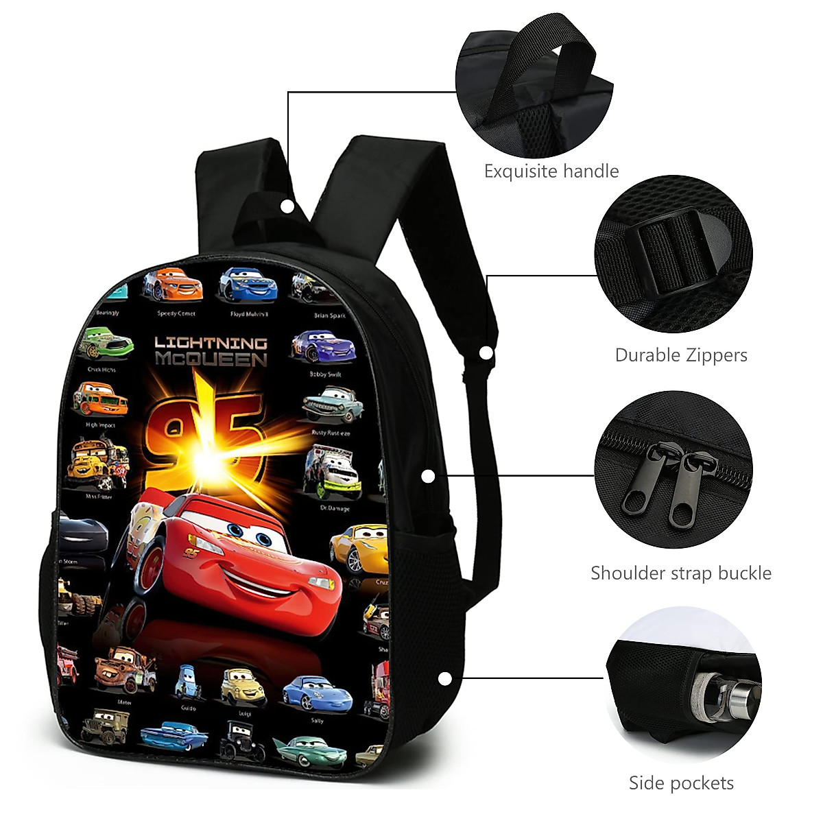 Cartoon Backpack for Teens Lightweight Waterproof Bookbag Gifts 16 Inch Cartoon Laptop Backpack