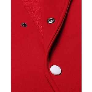 COOFANDY Men's College Varsity Jacket Lightweight Baseball Jackets Football Letterman Jacket