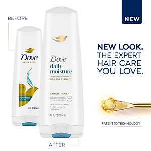 Dove Nutritive Solutions 4 count Moisturizing Conditioner Daily Moisture for Dry Hair Deep Conditioner Detangles and Nourishes Dry Hair 12 oz