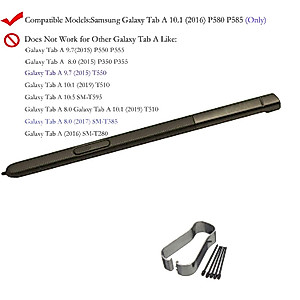 Eaglewireless Replacement S Stylus Pen Pointer Pen for Samsung Galaxy Tab A 10.1 2016 P580 P585 with S Pen Version+Tips (Does not fit Tab Didn't Come with S Pen)