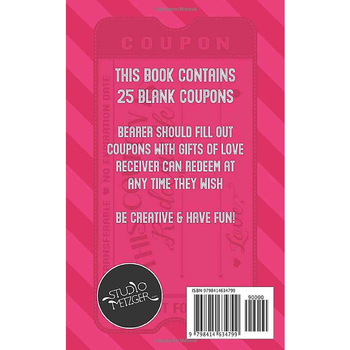 Redeemable Coupon Book For My Big Sister 25 Vouchers Just For You: Fill in the Blank Coupon Book DIY Ticket Style Vouchers Booklet - Classy Black and White Heart on Pink