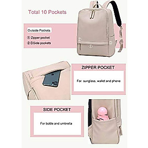 PAOIXEEL Lightweight Soft PU Leather Fashion Backpack Purse for Women, Anti-theft Travel Bag