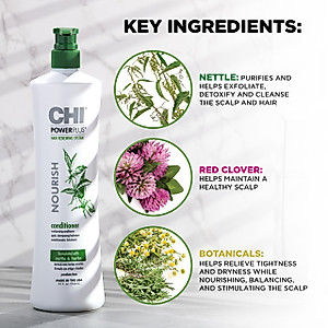 CHI Powerplus Nourish Conditioner Hair Renew System Healthy Scalp, 32 Ounce