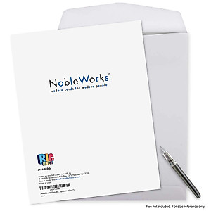 NobleWorks - 50th Big Funny Birthday Card (8.5 x 11 Inch) - Group Milestone Notecard for Year Old, Birthday Congrats - Welcome to AARP 50 J4869BDG