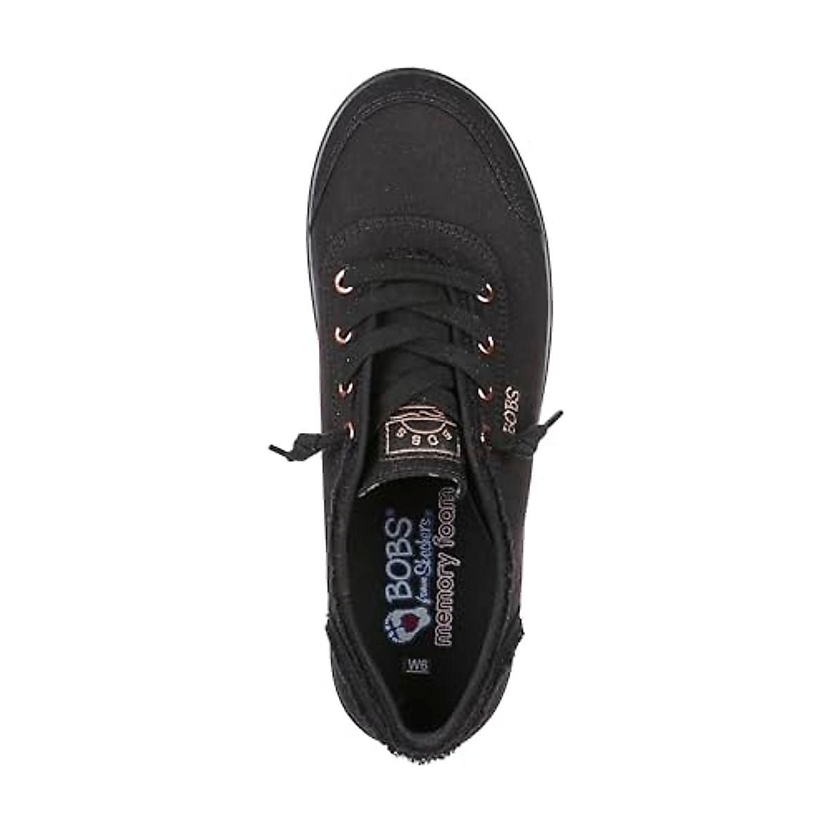 Skechers womens Bobs B Cute Sneaker, Black/Black, 8 US