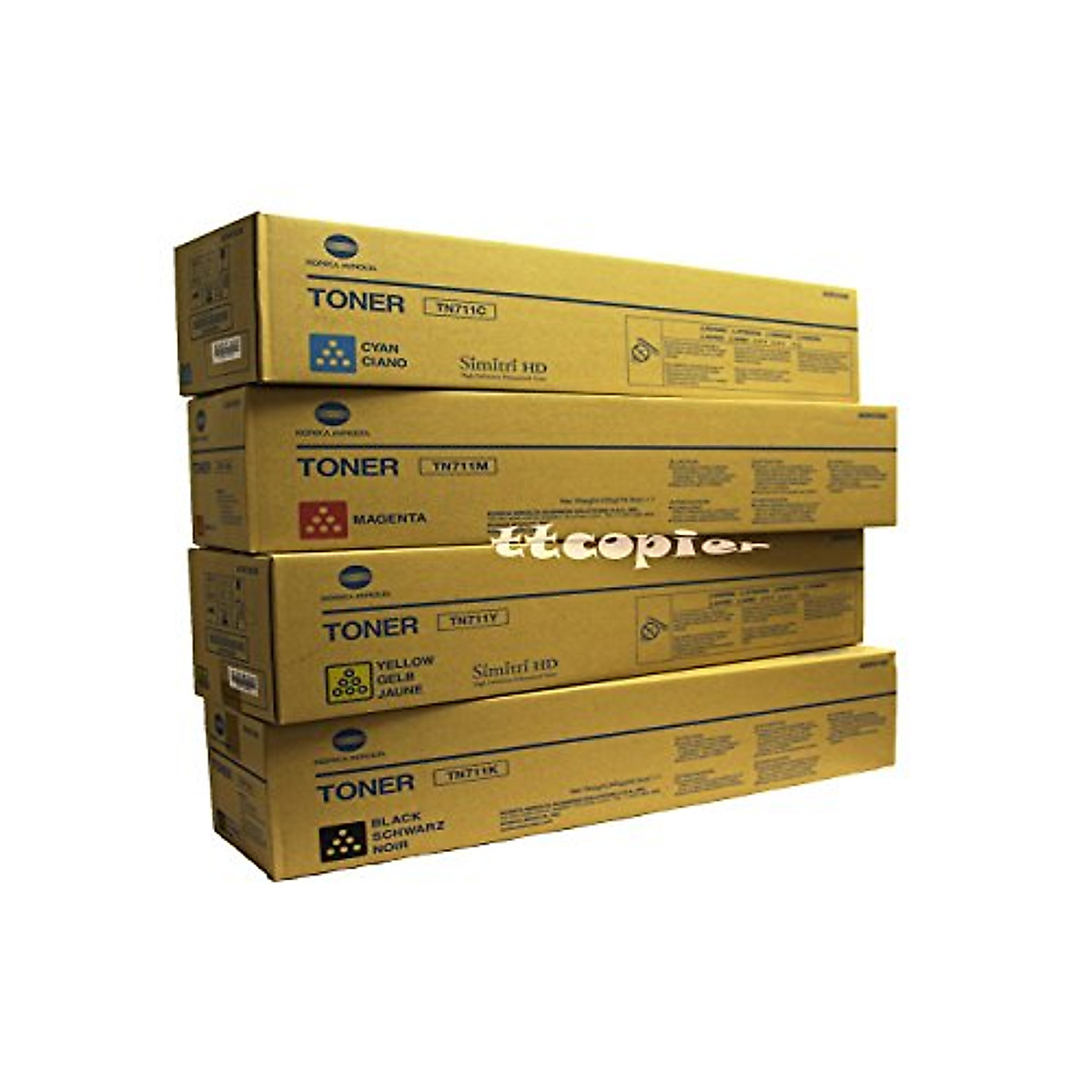 Konica Minolta TN711 Standard Yield Toner Cartridge Set