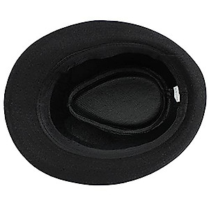 Classic Plaid Manhattan Structured Gangster Trilby Fedora Hat for Mens and Womens Cuban Style Derby Hat Jazz Cap…